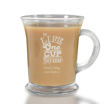 Personalised 'One Cup At A Time' Tea Mug
