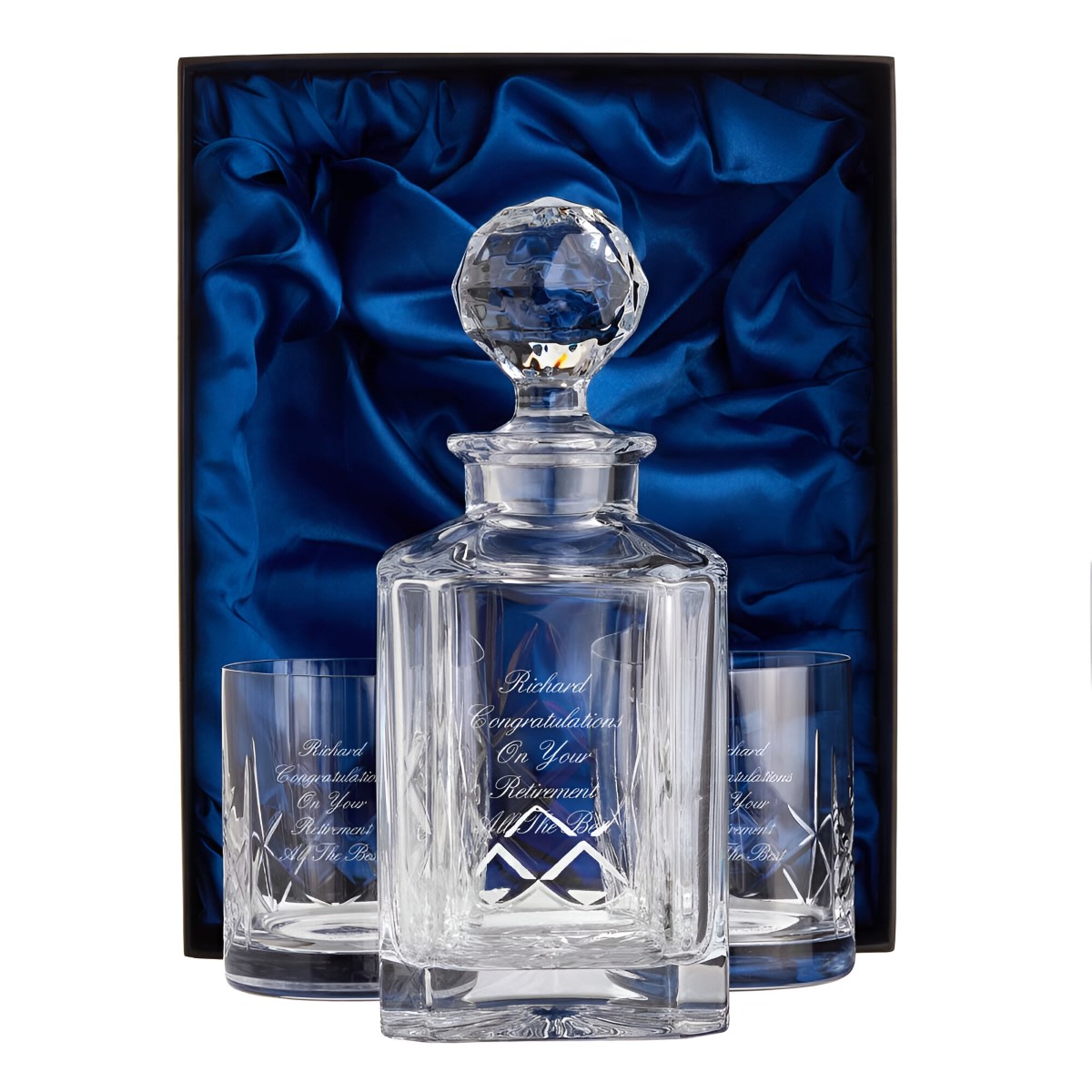 Personalised Whiskey Decanter Set - Whiskey Gift