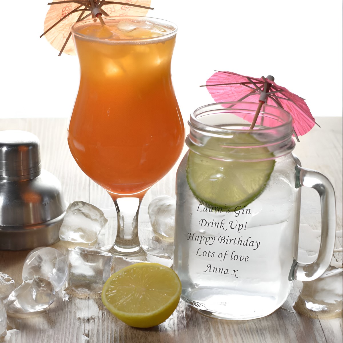 Personalised Mason Drinking Jar