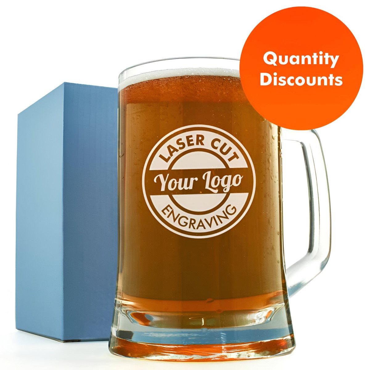 Logo Engraved Personalised Pint Tankard