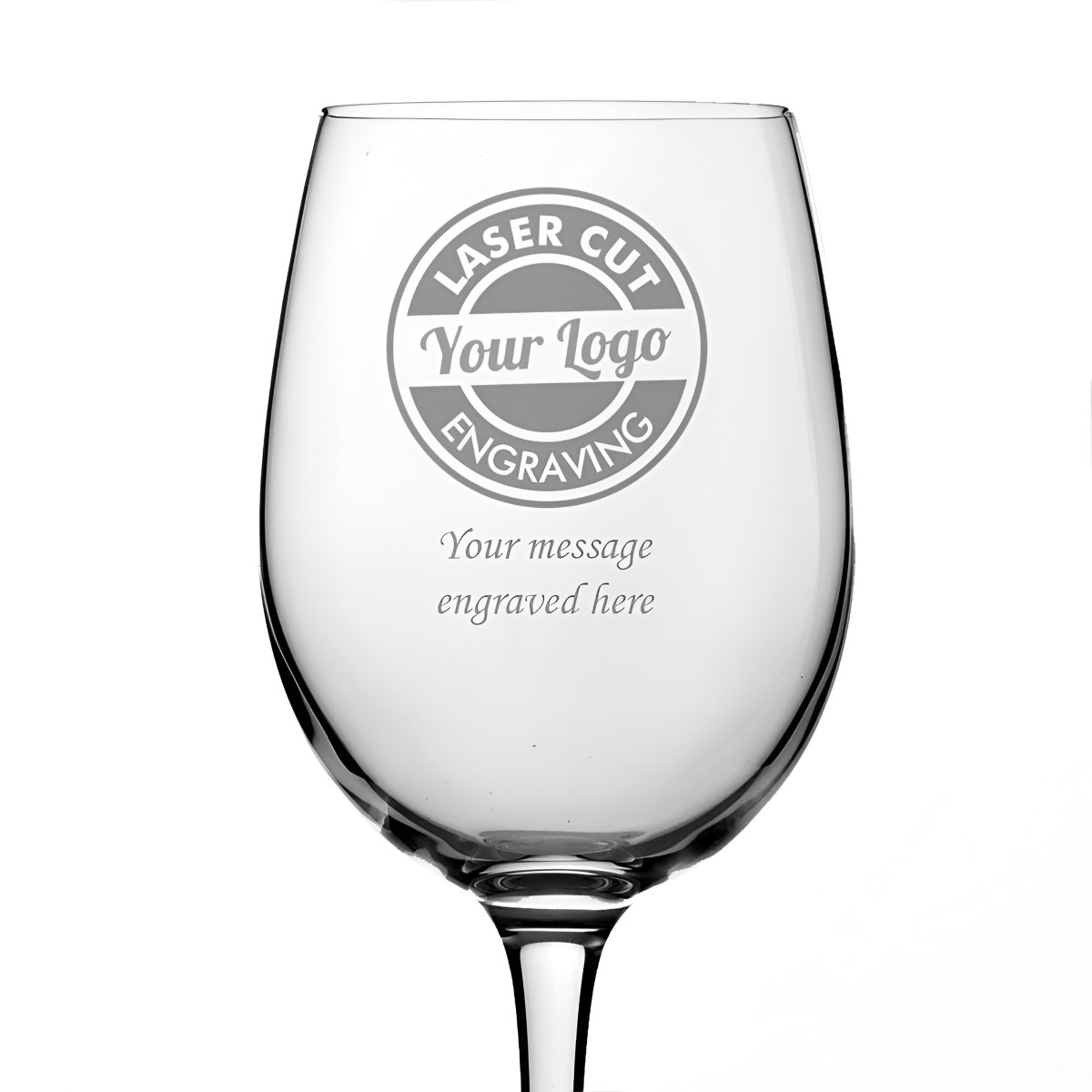 Logo Engraved Personalised Premium Red Wine Glass