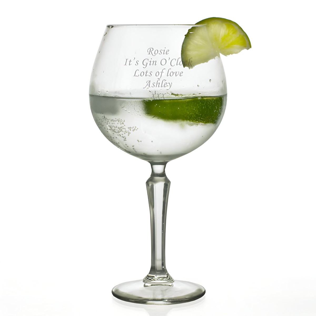 Personalised Vintage Gin And Tonic Copa Glass