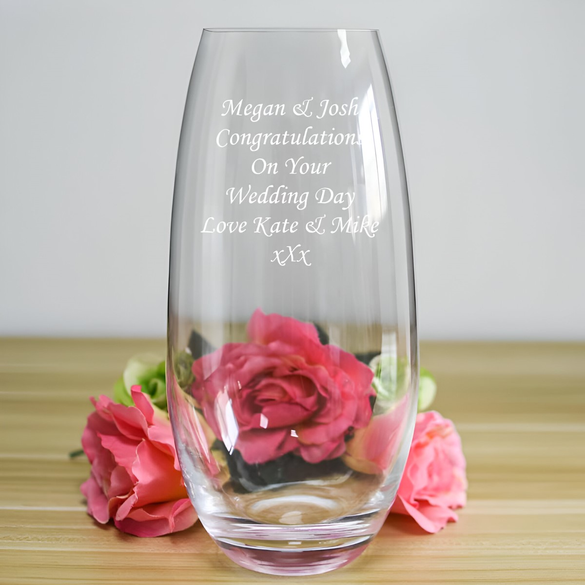 Vases Home Décor Home & Living Custom Engraved Large Vase made from ...