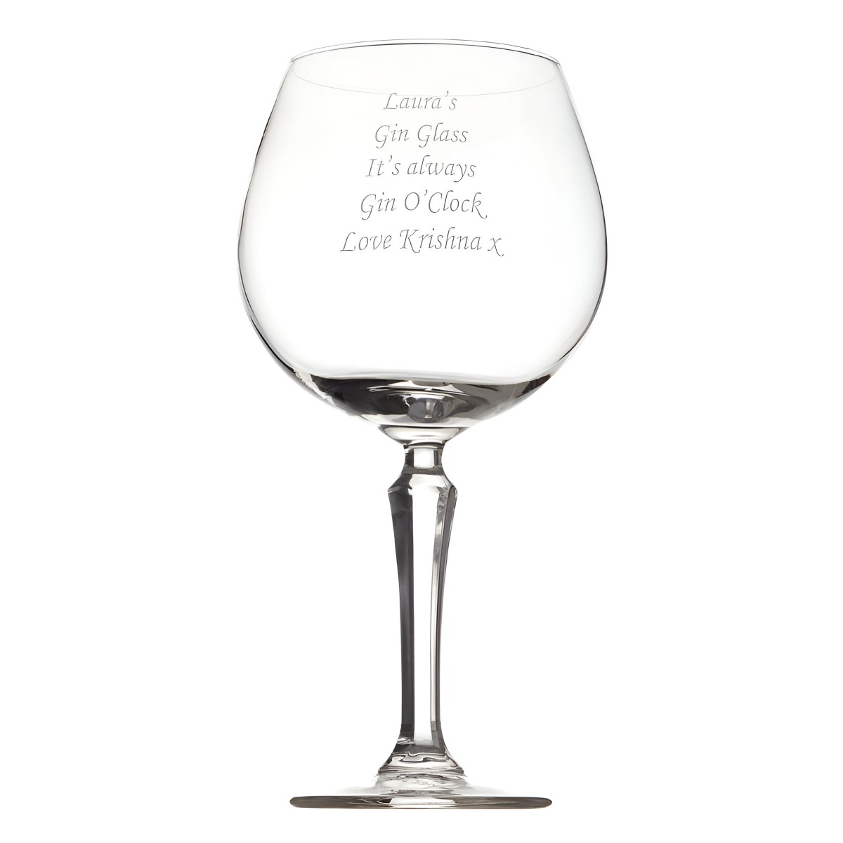 Personalised Vintage Gin And Tonic Copa Glass