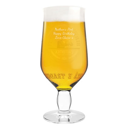 Personalised Authentic Birra Moretti Pint Glass