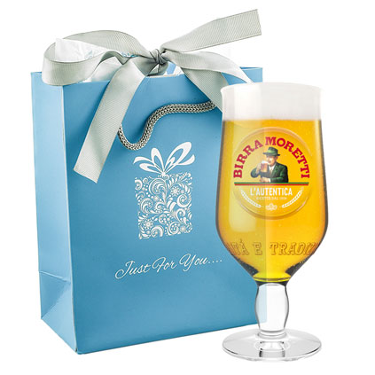Personalised Authentic Birra Moretti Pint Glass