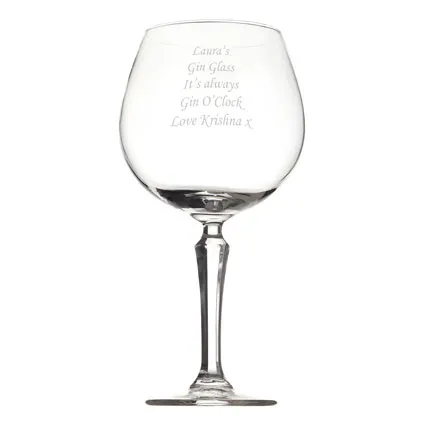 Personalised Vintage Gin And Tonic Copa Glass